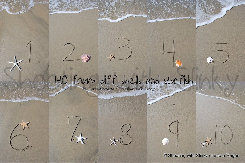 BEACH TABLE Numbers - 1 Thru 10 Written in the Real Beach Sand ...