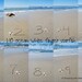 BEACH TABLE Numbers - 1 Thru 10 Written in the Real Beach Sand ...