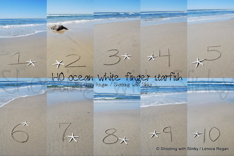 BEACH TABLE Numbers - 1 Thru 10 Written in the Real Beach Sand ...