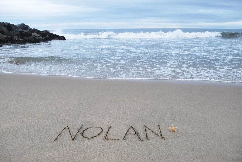 5x7 PRINT Your Name or Any Message You'd Like Written in the REAL Beach ...