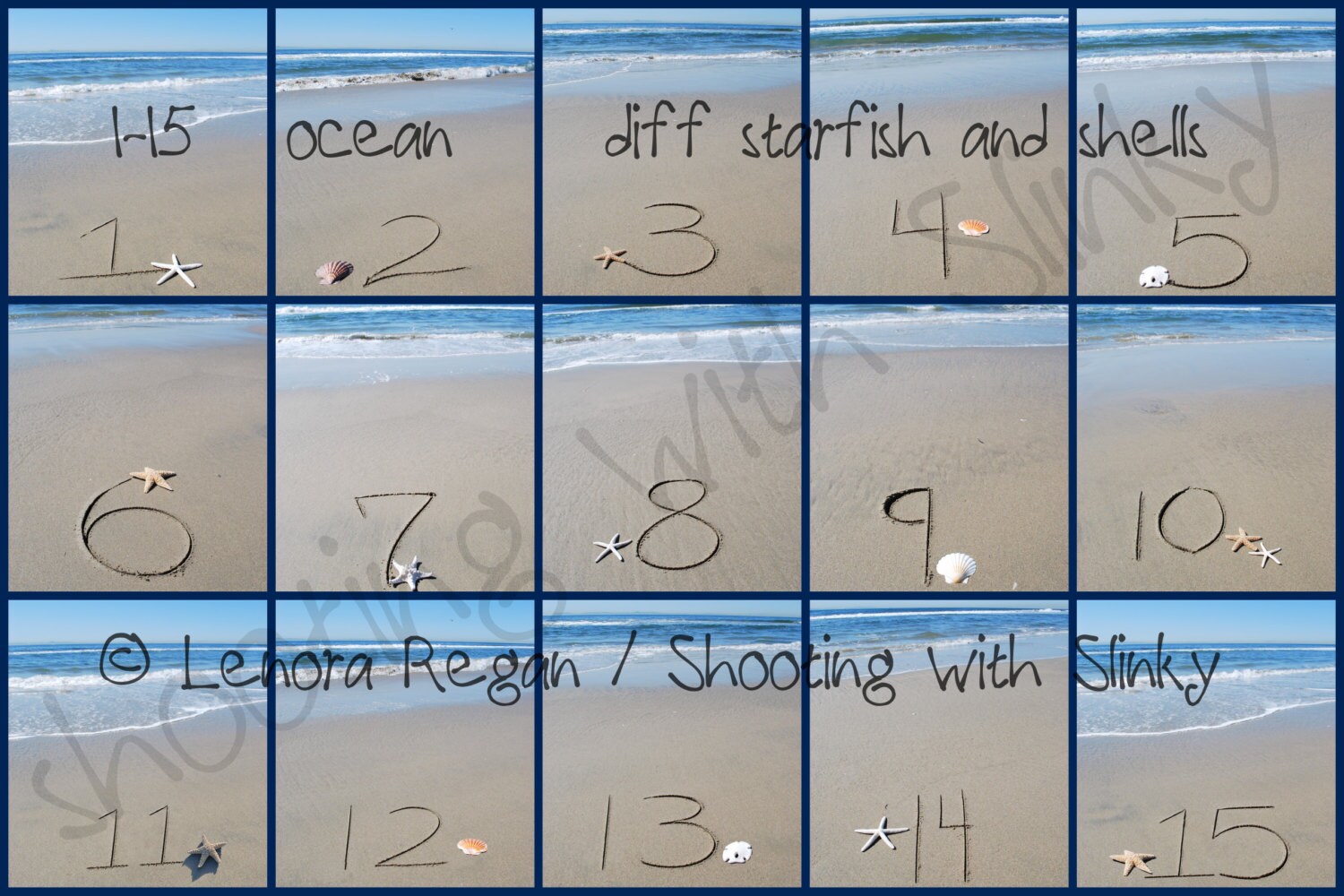 15 BEACH TABLE Numbers - Written Real Beach Sand Photograph Sand ...