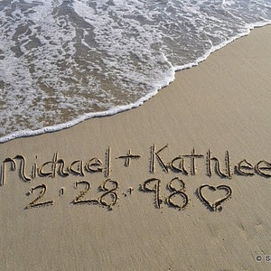 Writing in the Sand - Names in the Sand, .jpeg Download Sand Writing ...