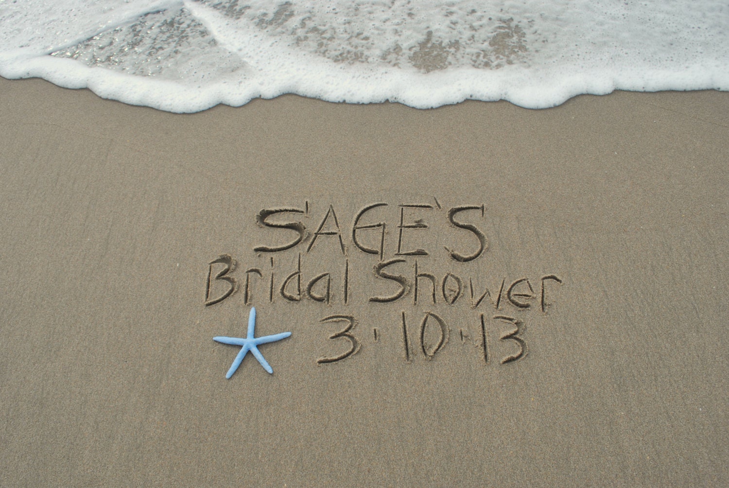 Bride Groom Custom Names Written in the Sand REAL Beach Sand ...