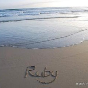 JPEG SAND WRITING - Landmark Huntington Beach Ocean Scenery, Writing in ...