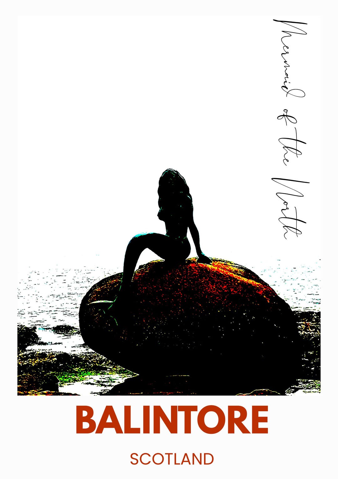 Mermaid A3 Print | Scotland Sculpture | of the North | Easter Ross ...