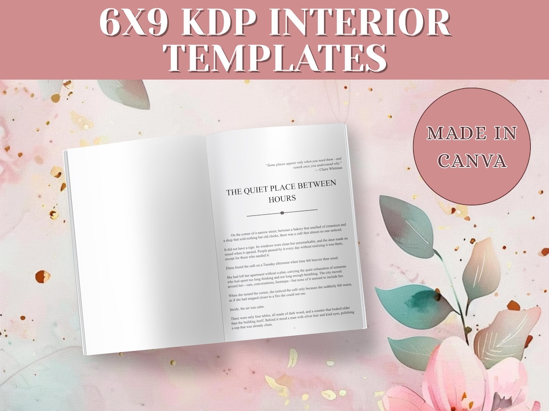 6x9" KDP Interior Templates | Ready to Edit Canva | Books up to 150 ...