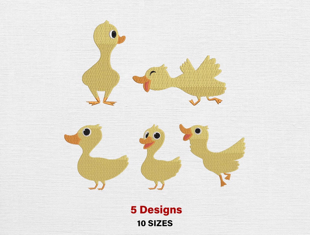 Baby Duck Machine Embroidery Designs, Farm Animal Applique (instant ...