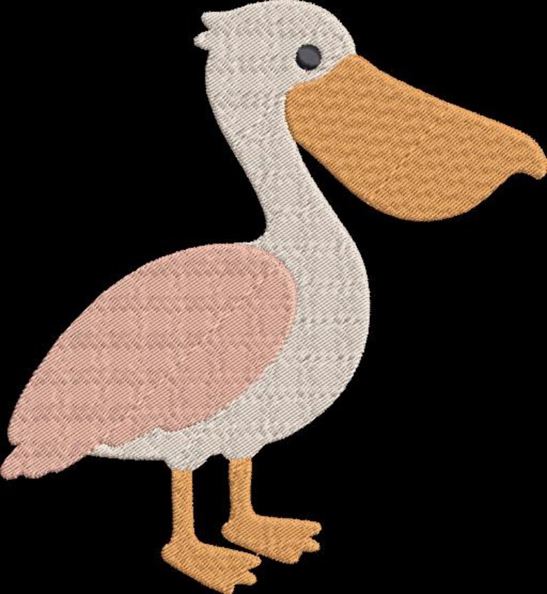 Pelican Embroidery Design Bundle: Flying Bird Silhouette (10 Sizes ...