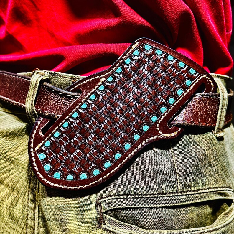 Handmade Leather Sheath for 7” and 7.5” Cowboy Knife It’s Only Sheath ...