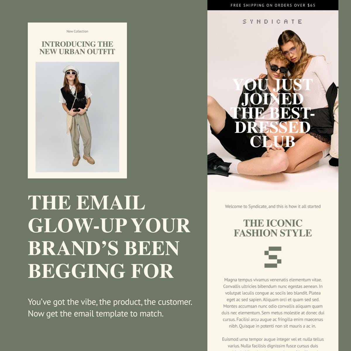 Klaviyo Email Templates for Clothing & Apparel Brands - Etsy