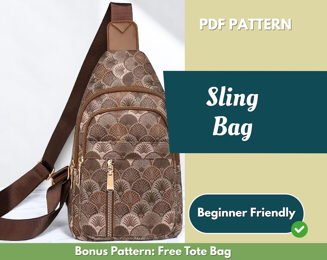Sling Bag Sewing Pattern | Sling Bag Pattern | Beginner Pattern | Bag ...