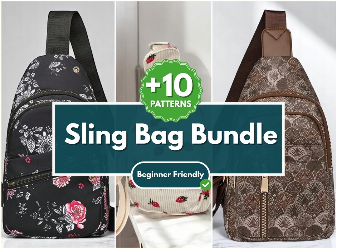 Sling Bag Pattern | Sewing Pattern | Beginner Pattern | Bag Pattern ...