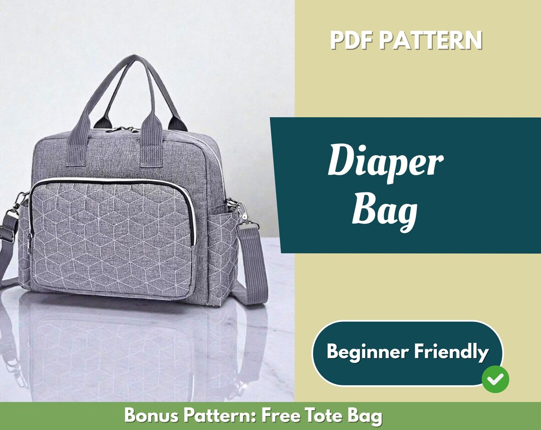 Diaper Bag Sewing Pattern | Sewing Bag Pattern | Beginner Pattern | Bag ...