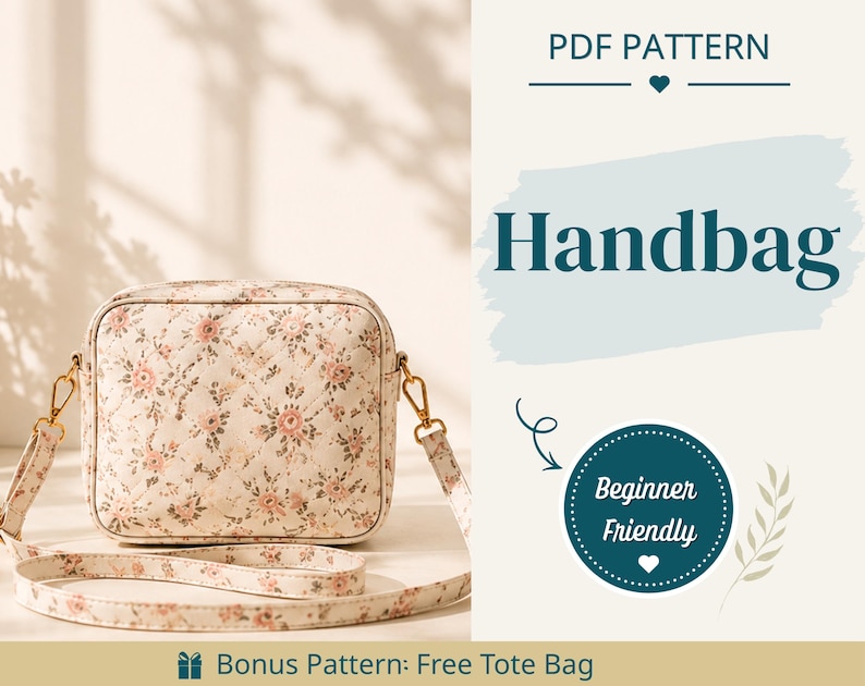 Handbag Sewing Pattern | Sling Bag Pattern | Beginner Pattern ...