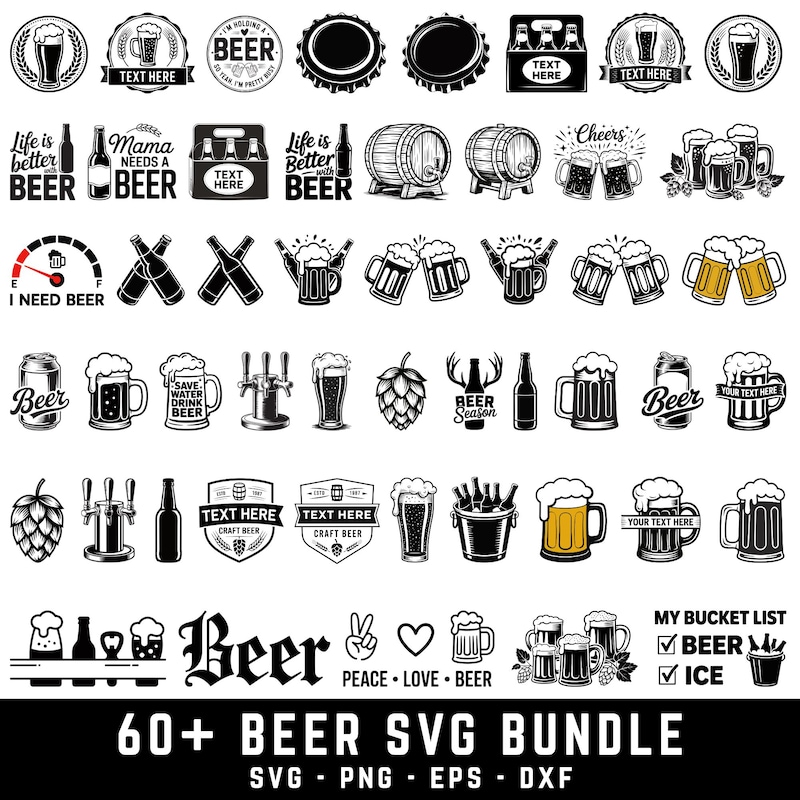 Beer Cartoon Clipart - Etsy UK