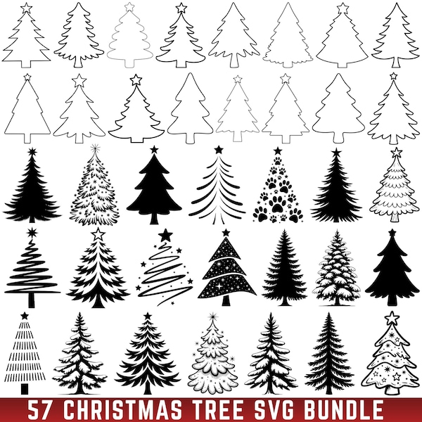 Christmas Tree Dxf - Etsy