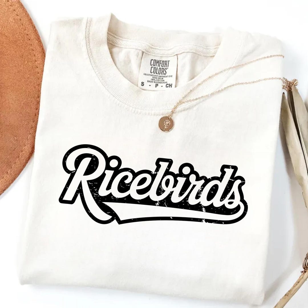 Ricebirds Svg, Retro Ricebirds Svg, School Spirit, Game Day, Svg,png ...