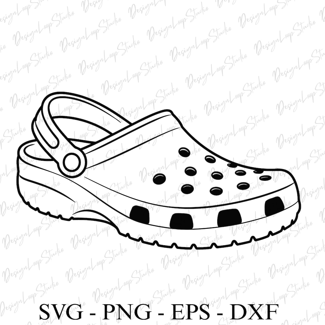 Croc Shoe Svg, Croc Shoe Png,croc Shoe Vector,croc Shoe Silhouette,croc ...