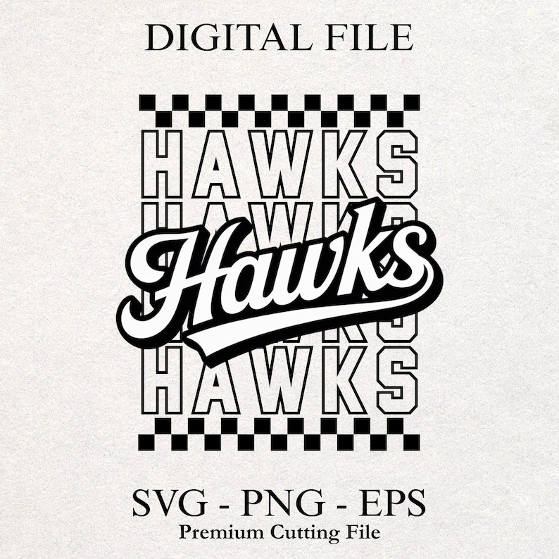 Hawks Mascot Svg, Mascot Shirt Design, Mascot Shirt Team, School Spirit ...