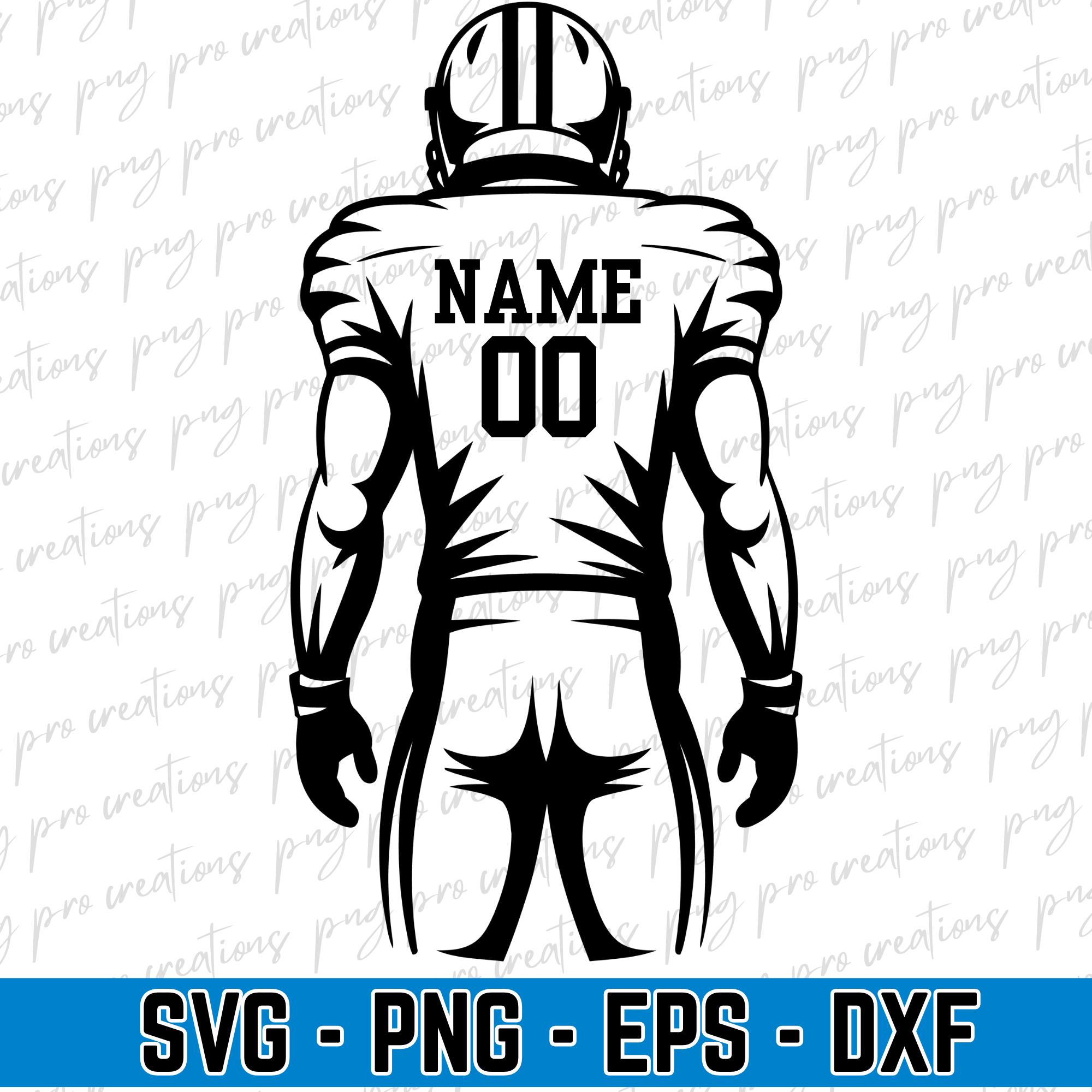 Customized Football Player Svg, Football Mascot Shirt Svg, Custom ...