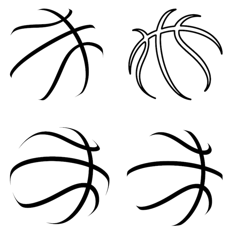 Basketball SVG Bundle, Basketball Silhouette, Basketball Monogram Svg ...