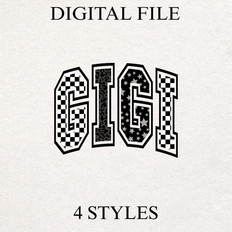 Gigi PNG, Gigicheckered Png, Gigi Png Sublimation, Leopard Png, Star ...