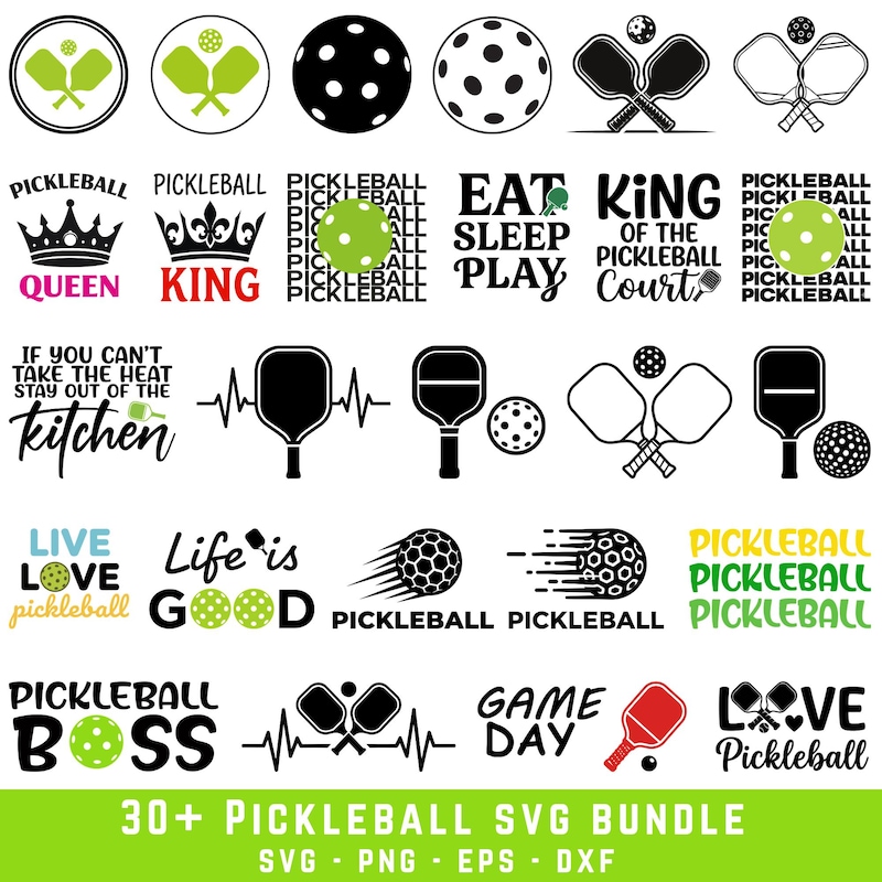 Pickleball Cricut Design - Etsy