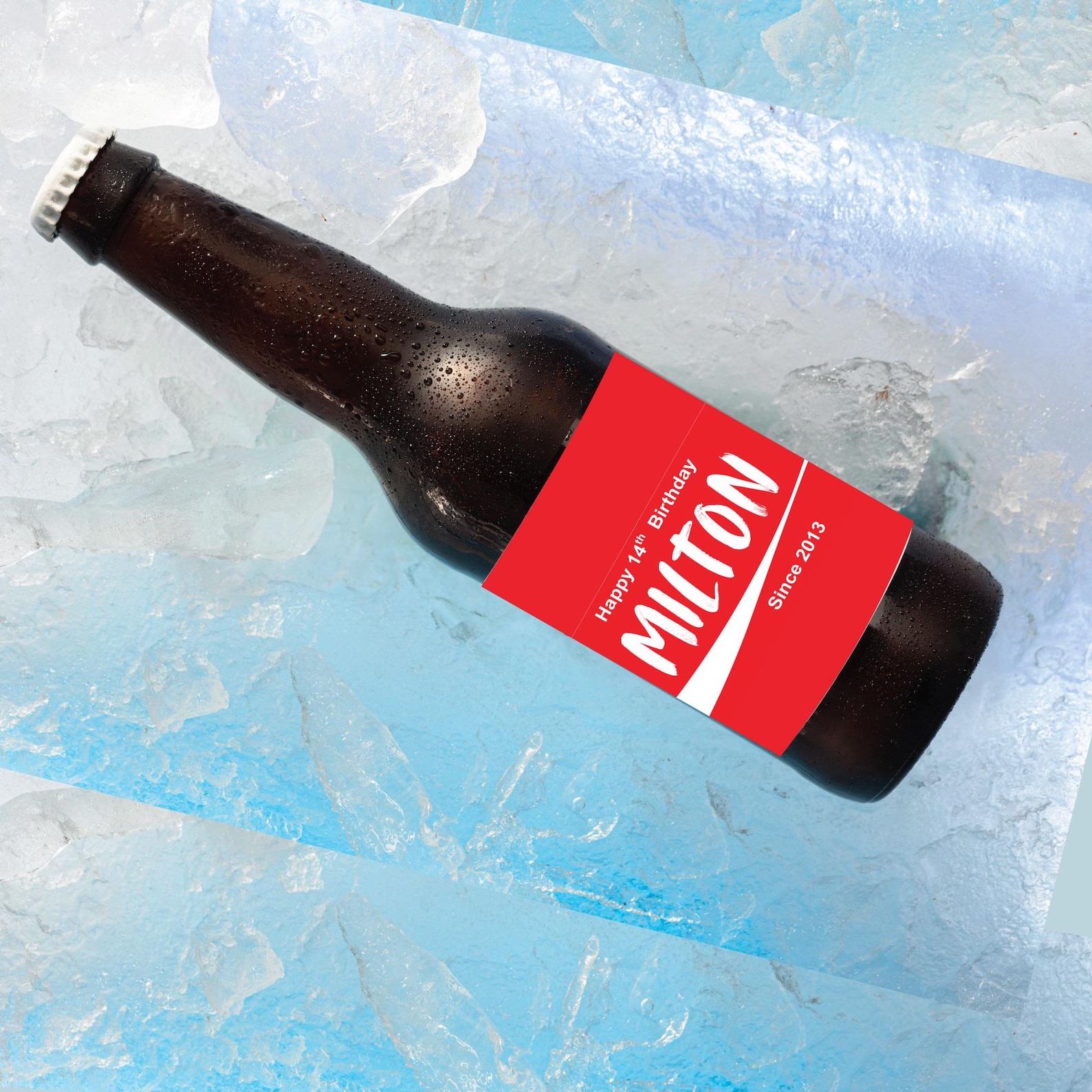 Personalized Birthday Coke Bottle Label: Canva Template (digital ...