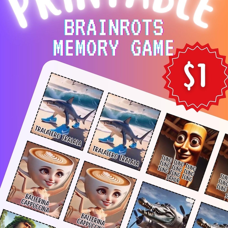Brainrot Rock the Game - Etsy Canada
