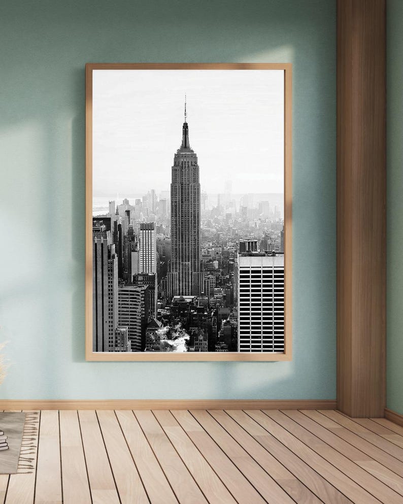 Empire State Building Wall Art Poster, New Your, American Art - Etsy