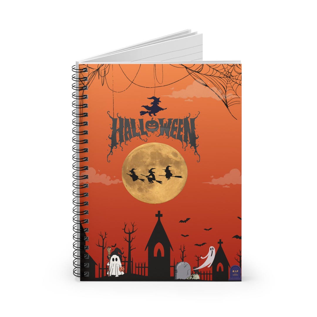 Halloween Spiral Notebook: Spooky Journal for Autumn Notes - Etsy