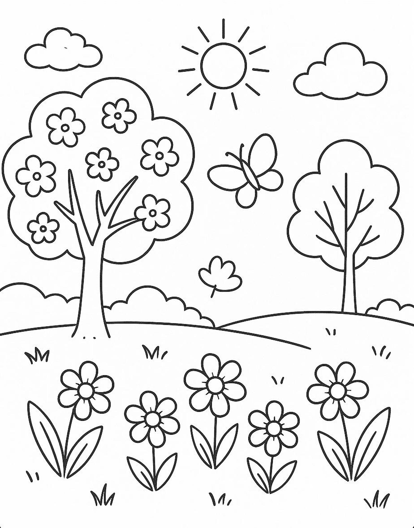 Four Seasons Coloring Book for Kids – Spring, Summer, Fall, Winter Fun ...