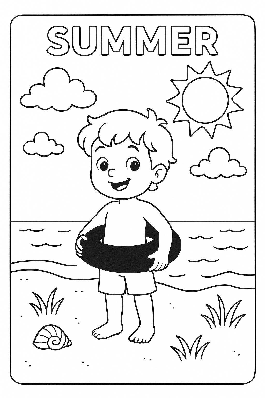 Four Seasons Coloring Book for Kids – Spring, Summer, Fall, Winter Fun ...