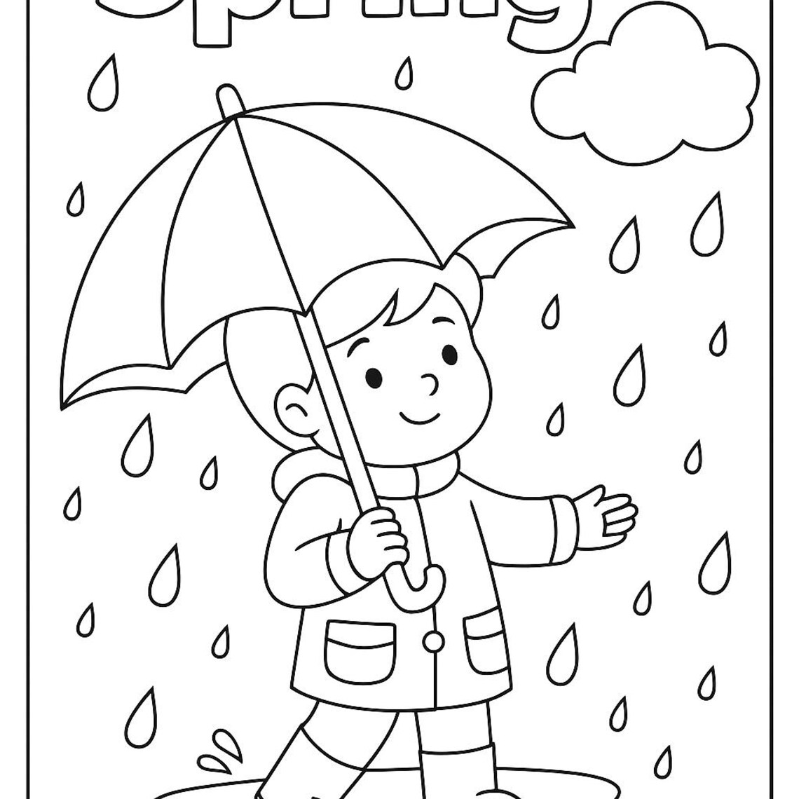 Four Seasons Coloring Book for Kids – Spring, Summer, Fall, Winter Fun ...