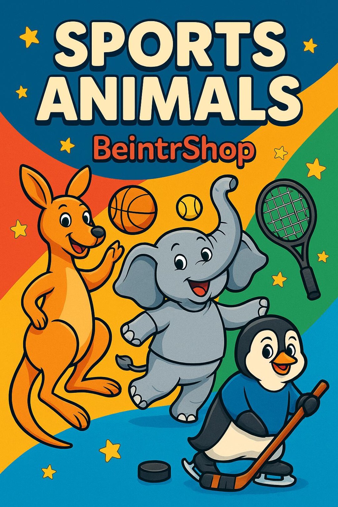 Sporty Animals Coloring Pages - Fun Animal Activities Printable for ...