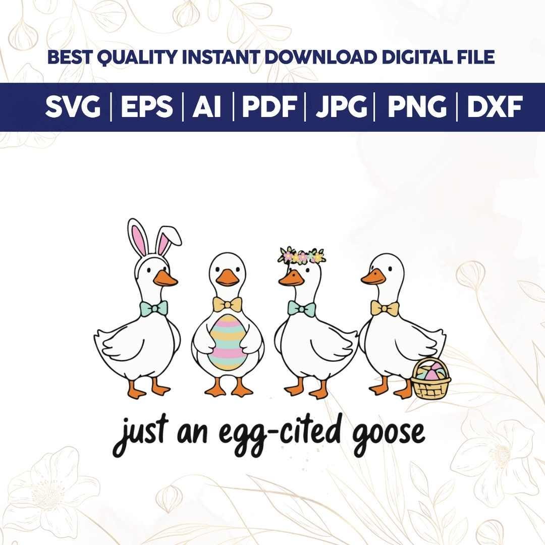 Easter Goose SVG Png,funny Egg Goose Sublimation Design,cute Bunny ...