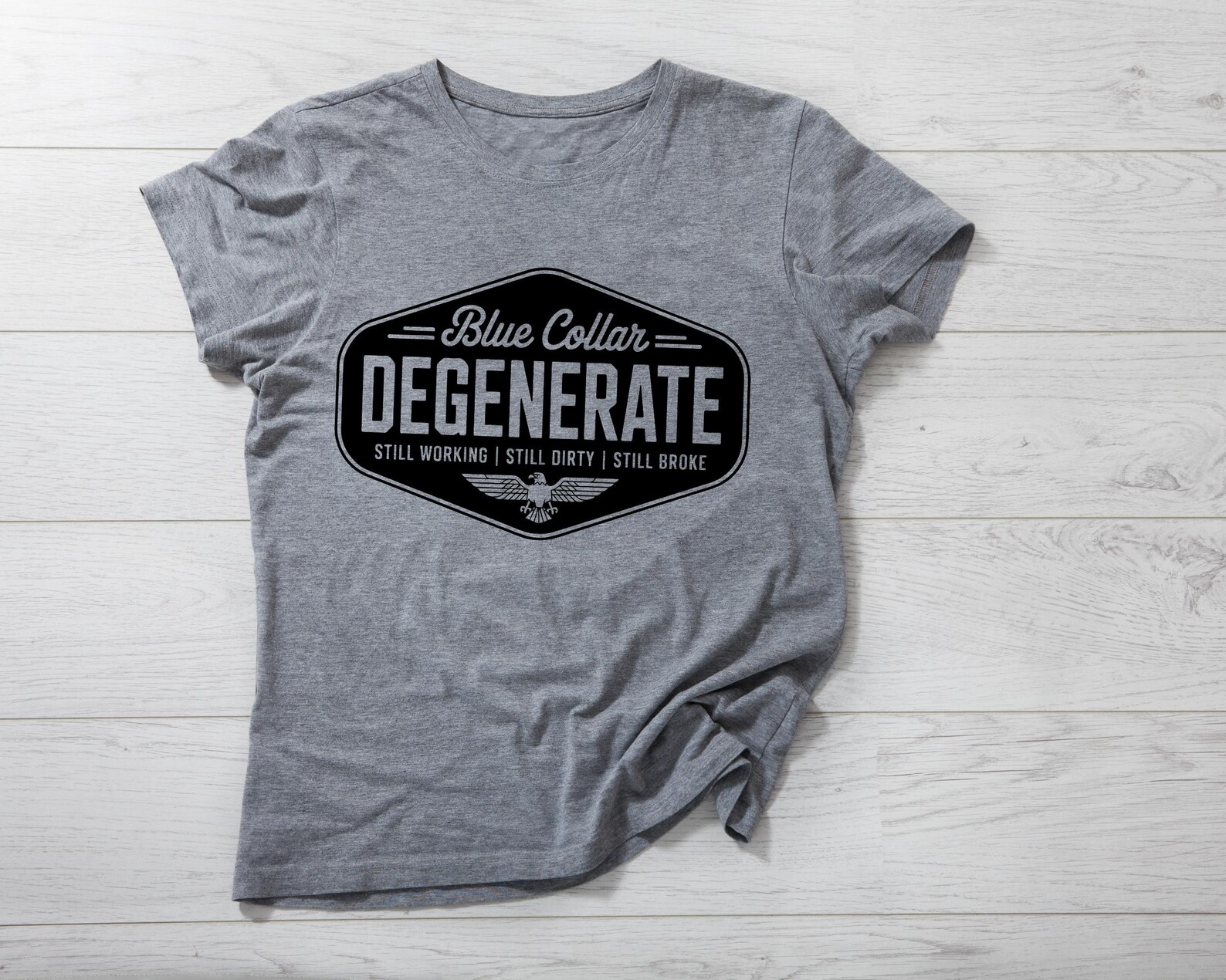 Blue Collar Degenerate SVG Laser Engraving File Leather Hat Patch ...