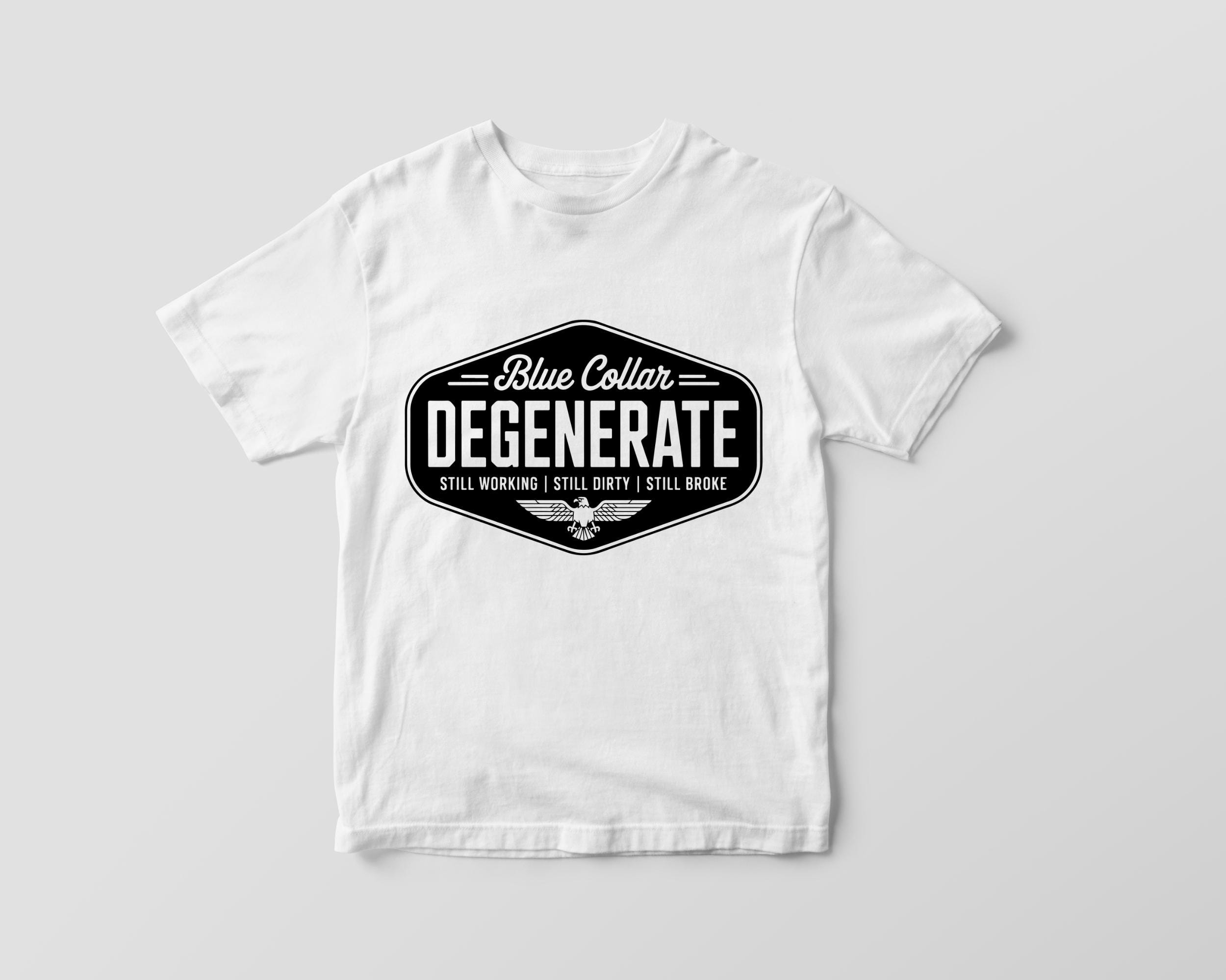 Blue Collar Degenerate SVG Laser Engraving File Leather Hat Patch ...