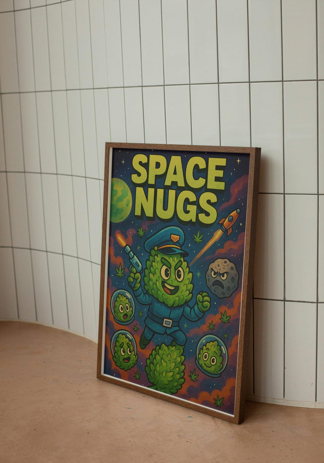 Space Nugs: Cartoon Cannabis Buds Blaze a Cosmic, Retro Sci-fi ...