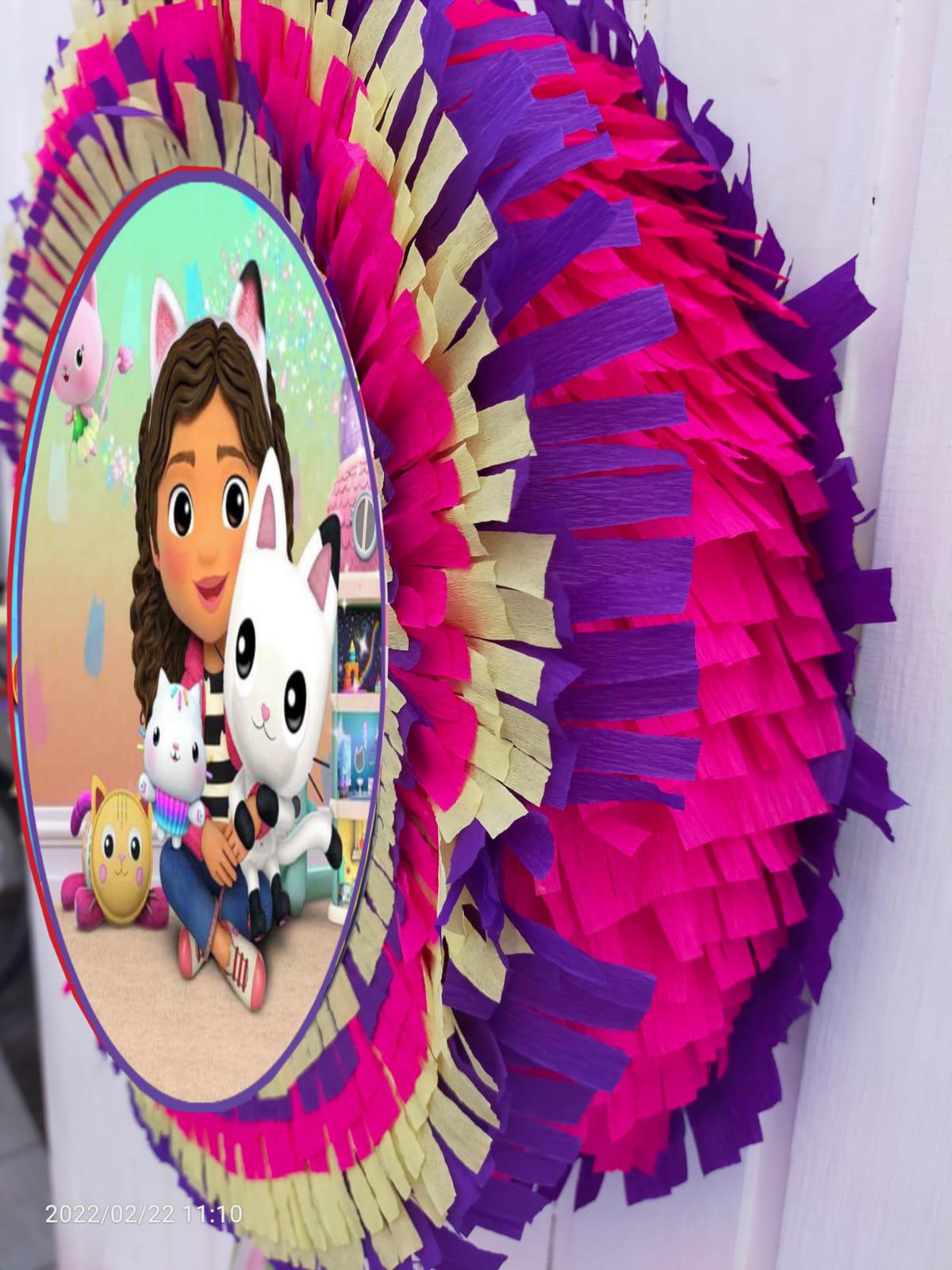 Birthday Party Pinata Gabby Dollhouse Pull String - Etsy
