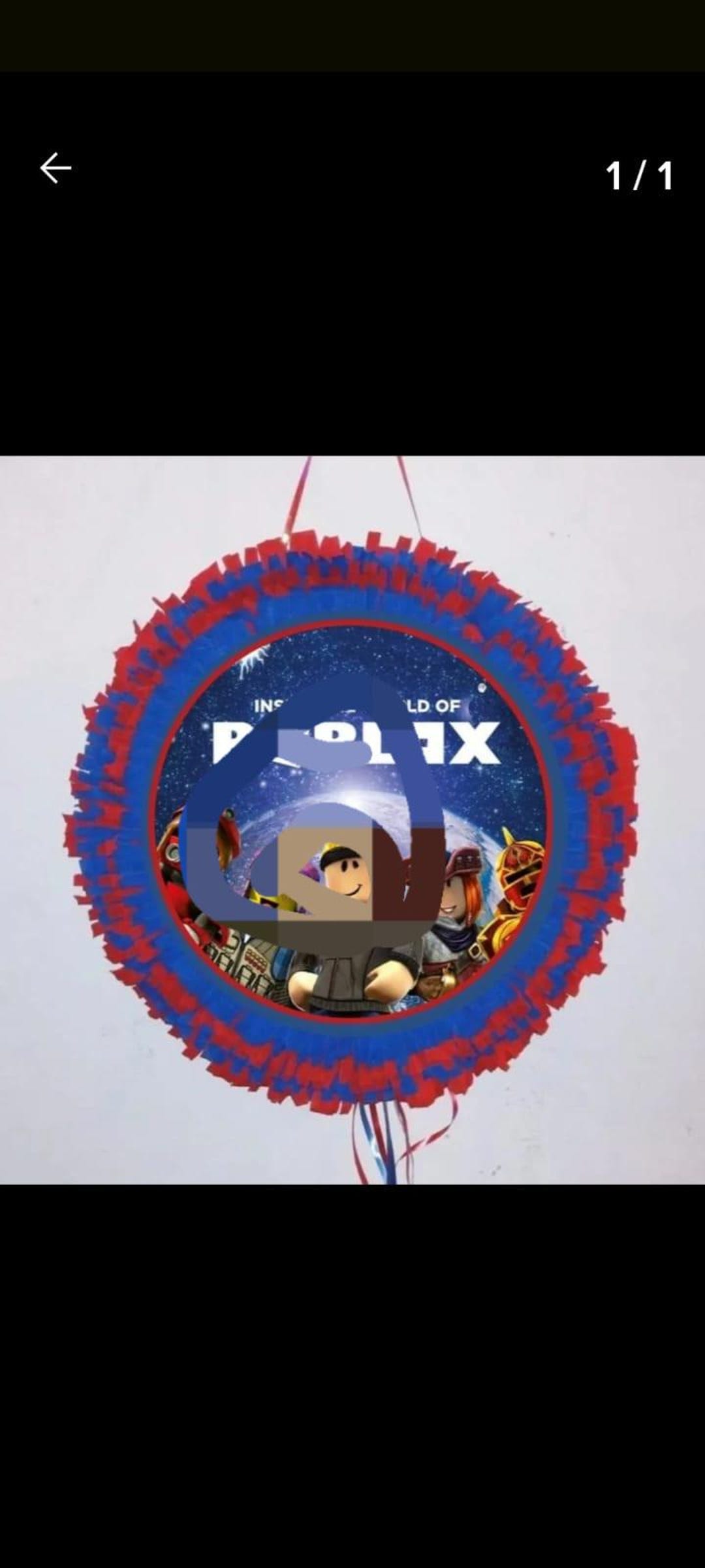 Birthday Party Pinata Roblox Pull String - Etsy
