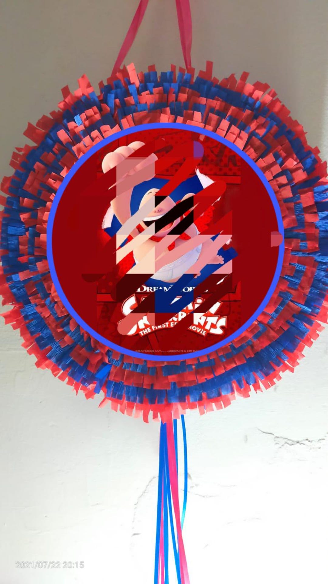 Birthday Party Pinata Captain Underpants Pull String - Etsy