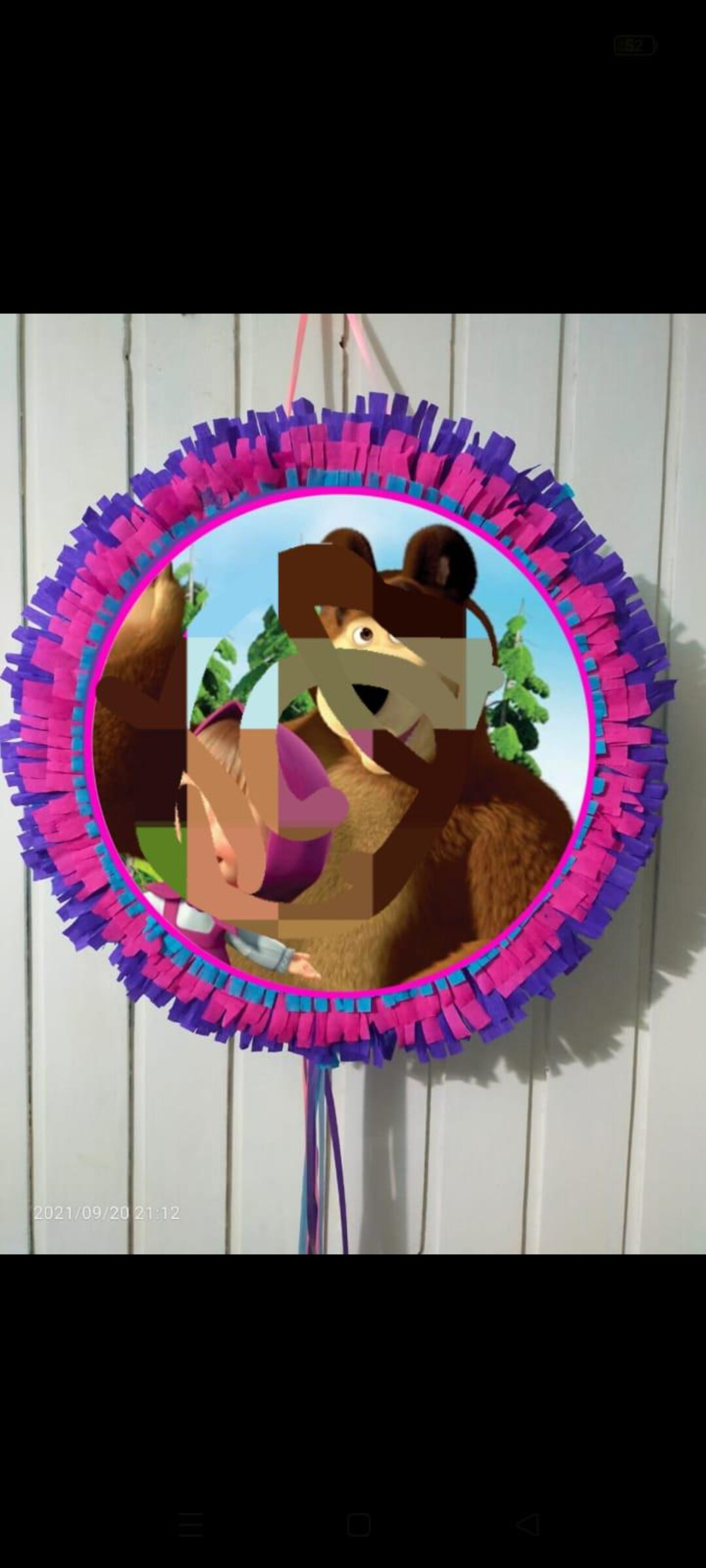Piñata De Fiesta De Cumpleaños Maya Y El Oso Tiran De La Cuerda - Etsy