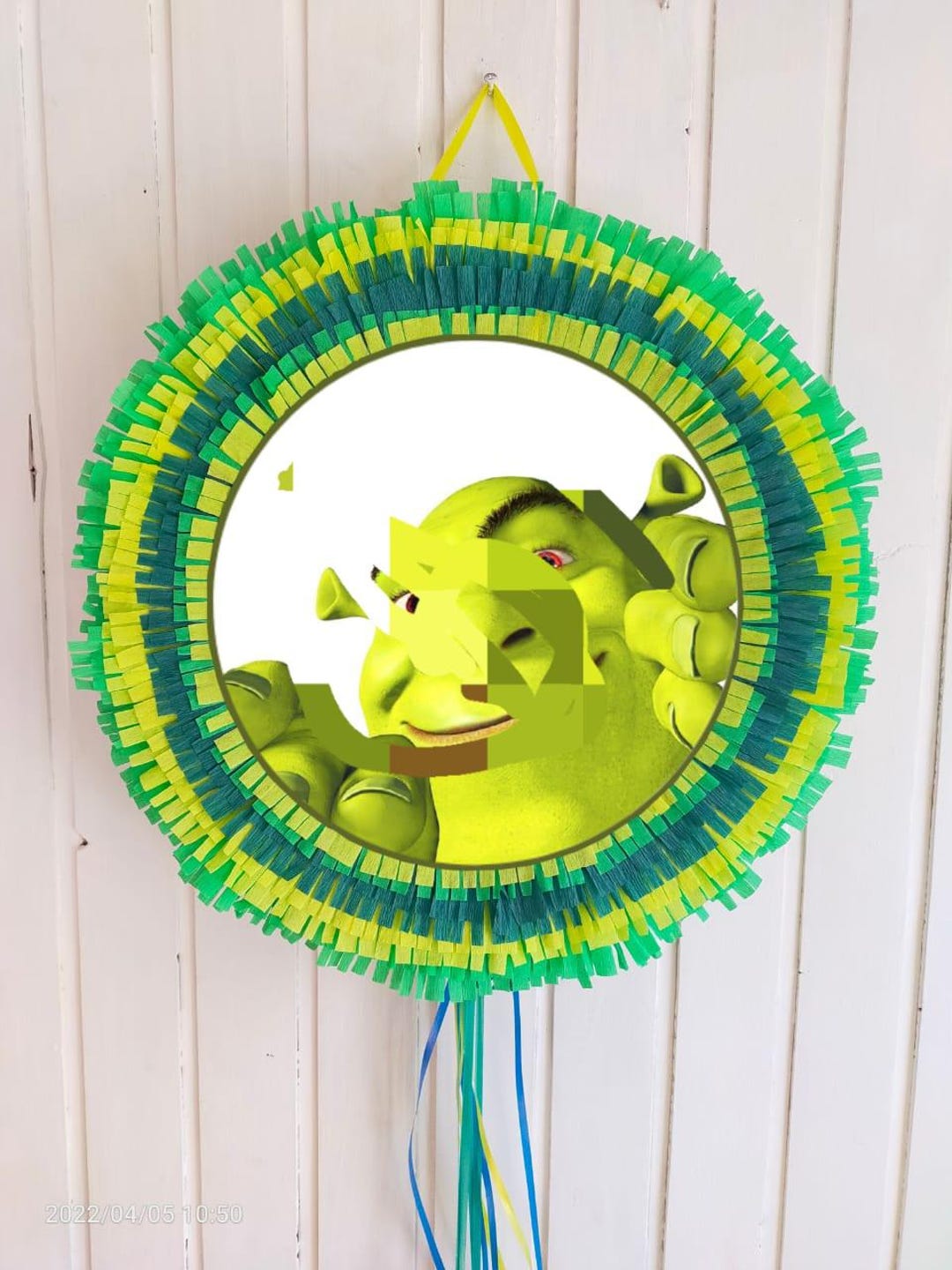 Birthday Party Pinata Shrek Pull String - Etsy