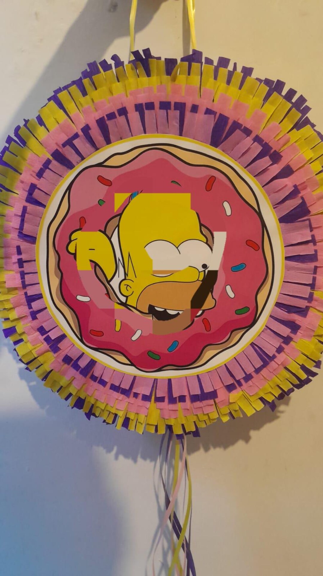 Birthday Party Pinata the Simpsons Pull String - Etsy