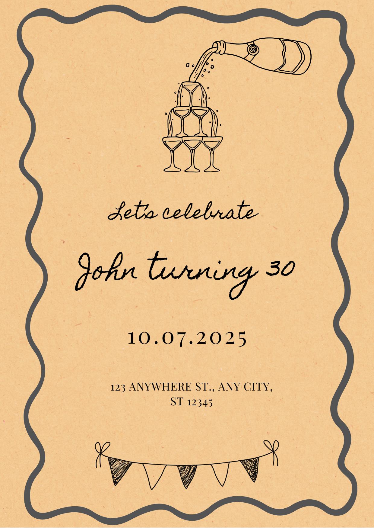 Neutral, Grown-up, Editable Invitations for All Occasions - Etsy