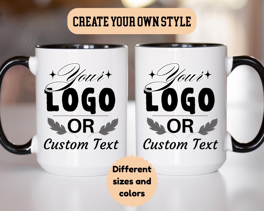 Custom Mug With Logo, Custom Logo Mug, Custom Bulk Mug, Custom Logo ...