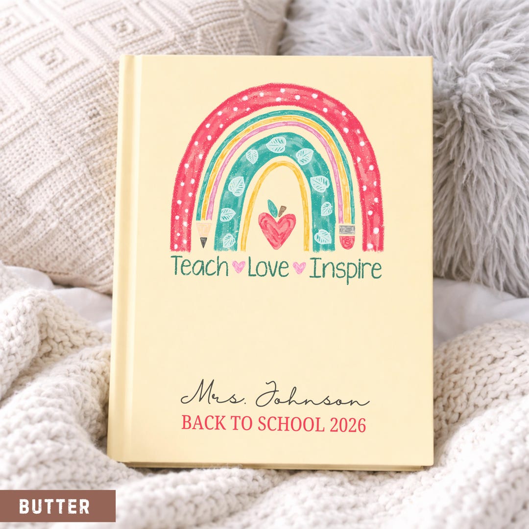 Personalized Teacher Journal, Teacher Appreciation Week, Thank You Gift ...