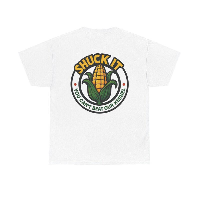 Shuck It! Funny Corn Shirt – Flexing Mascot Tee for Fair Food Fans ...