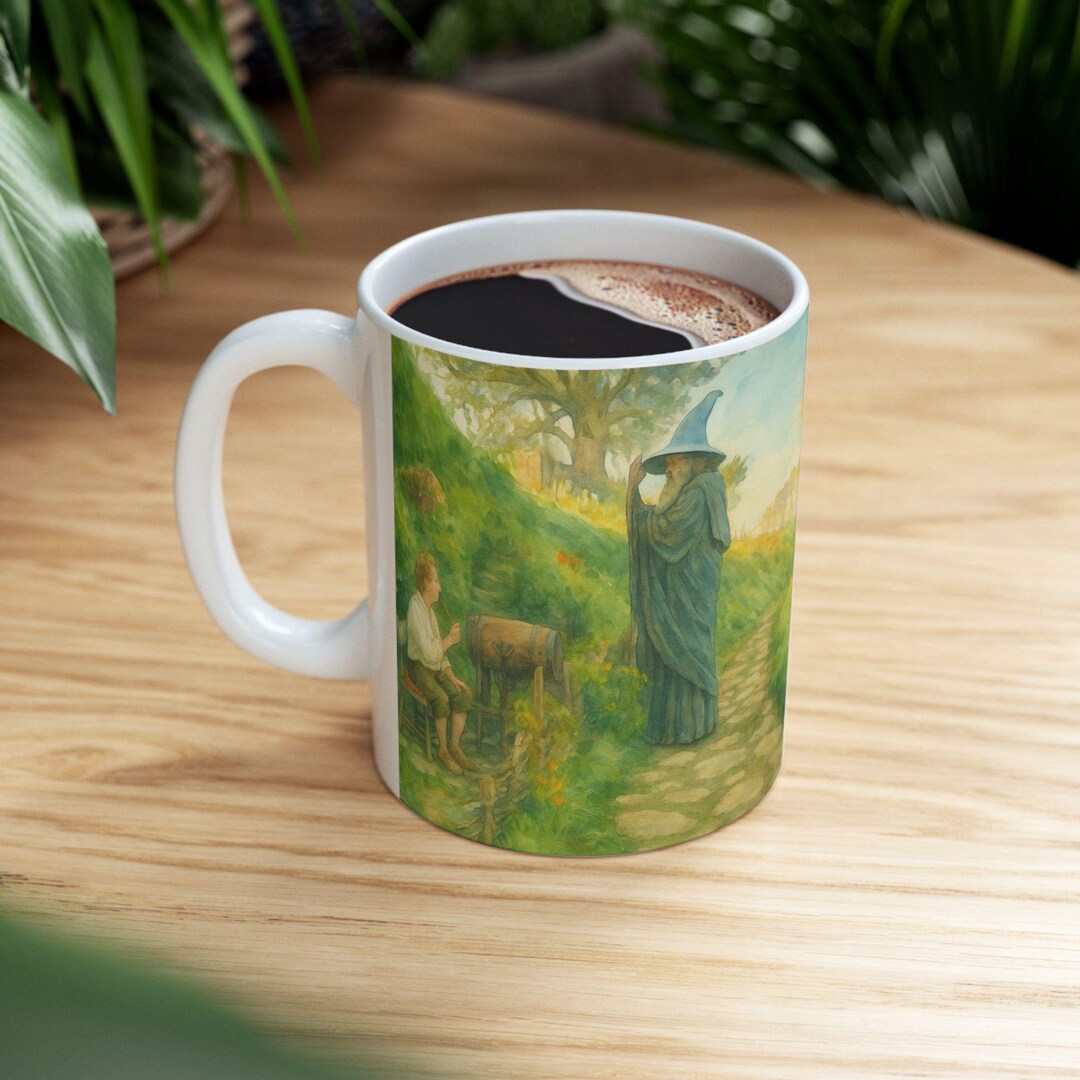 Gandalf & Bilbo Ceramic Coffee Mug – Tolkien Book Lover Gift - Etsy